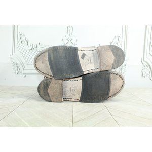 Vintage | Shoes | Vintage Olive Green Suede Slouchy Back Lace Up Mid ...